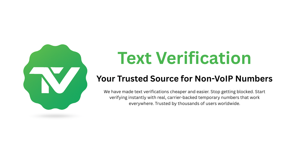 Secure SMS Verification | SIM-Based, Non-VoIP Privacy Solution